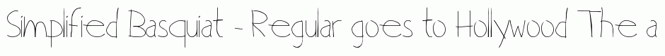 HelloFont - Fonts - Simplified Basquiat