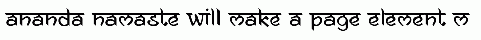 HelloFont - Fonts - Ananda Namaste - Ananda Namaste