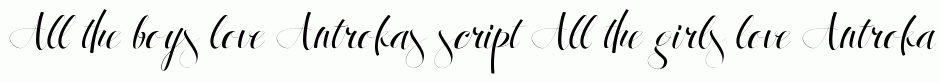 HelloFont - Fonts - Antrokas script