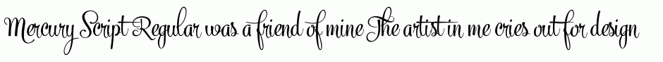 HelloFont - Fonts - Mercury Script