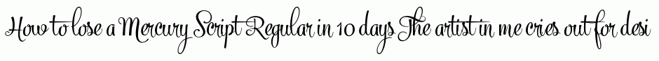 HelloFont - Fonts - Mercury Script