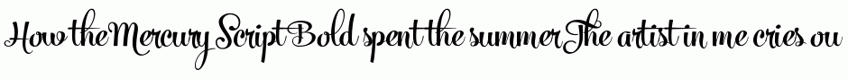 HelloFont - Fonts - Mercury Script