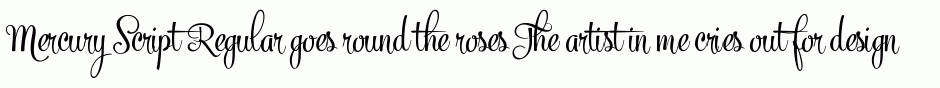 HelloFont - Fonts - Mercury Script