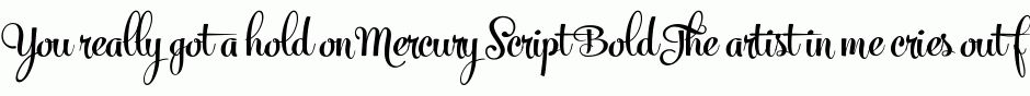 HelloFont - Fonts - Mercury Script