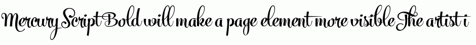 HelloFont - Fonts - Mercury Script